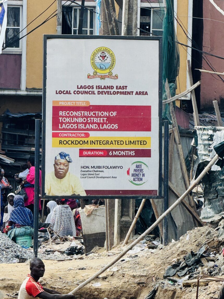 LAGOS ISLAND EAST LCDA EMBARKS ON TOKUNBO STREET RECONSTRUCTION PROJECT – The Lagos Magazine